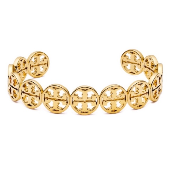 TB | Jewelry | Final Sale Gold Logo Frozen Cuff Bracelet | Poshmark